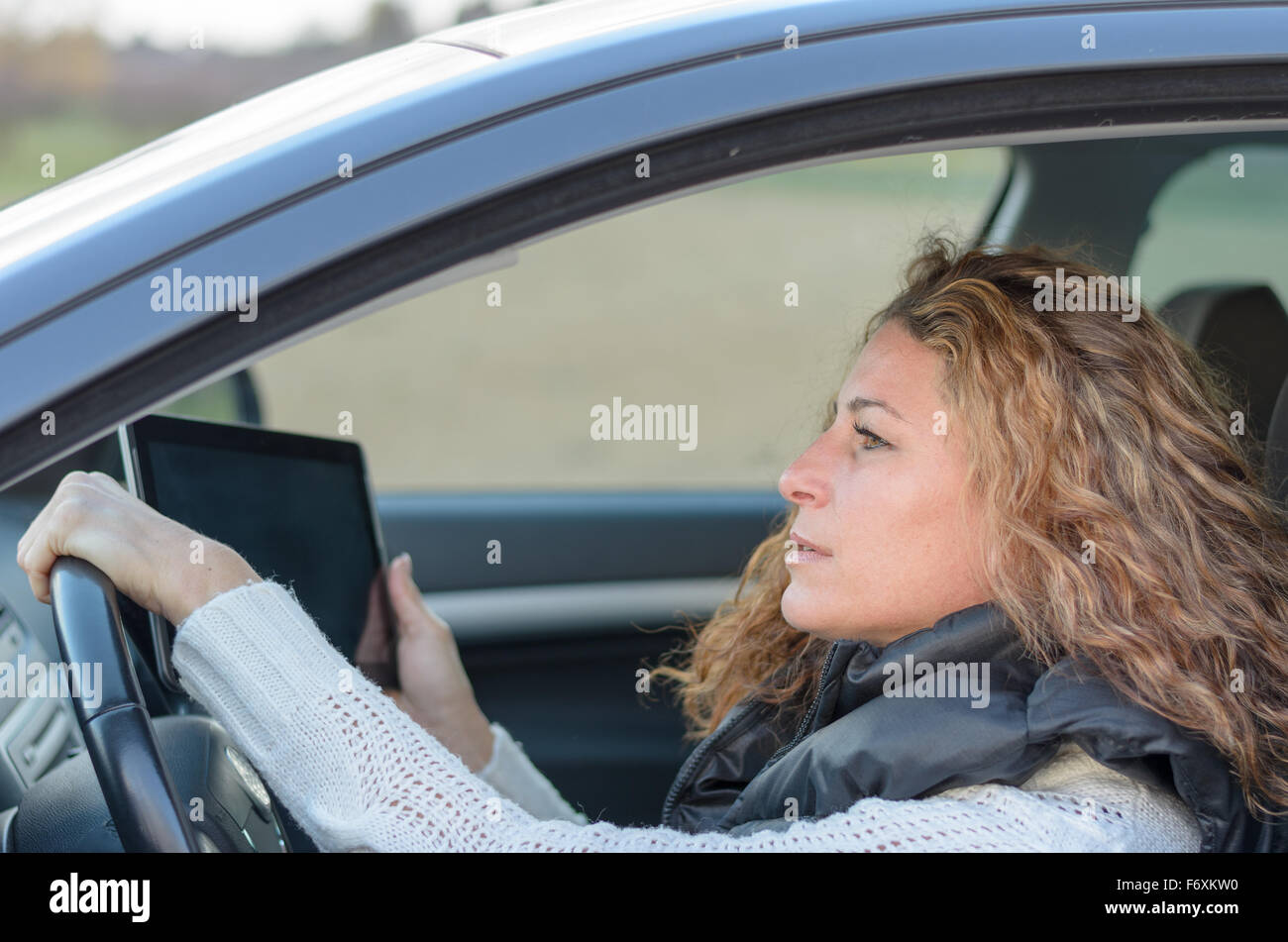Driving test woman hi-res stock photography and images - Alamy