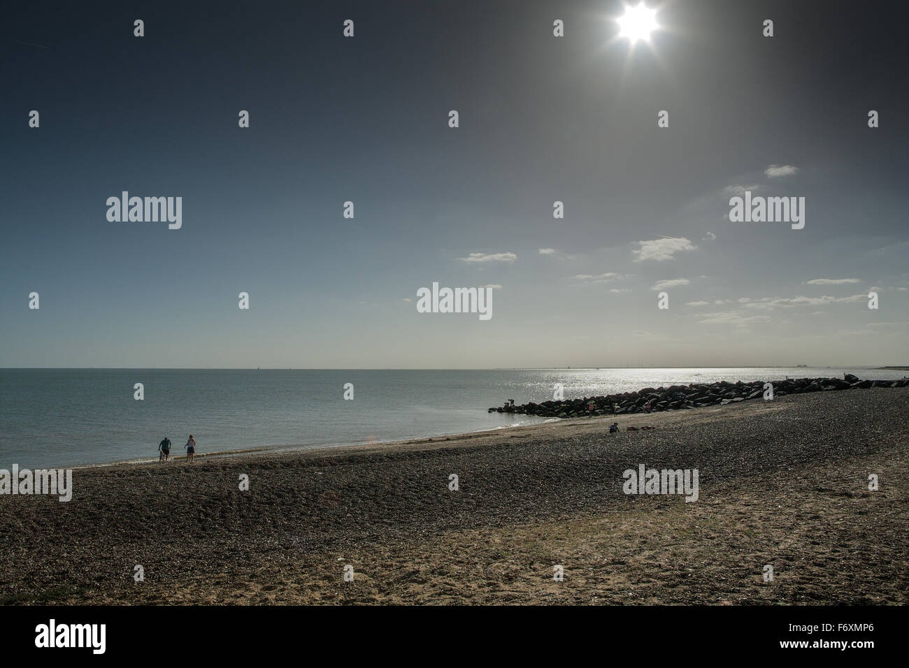 Beach and shoreline at Frinton seafront, England Stock Photo - Alamy