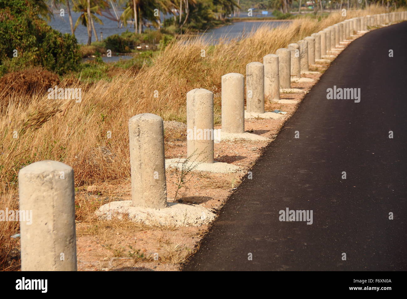 Fence, protect the road and Public simultaneously.Its remember about ...