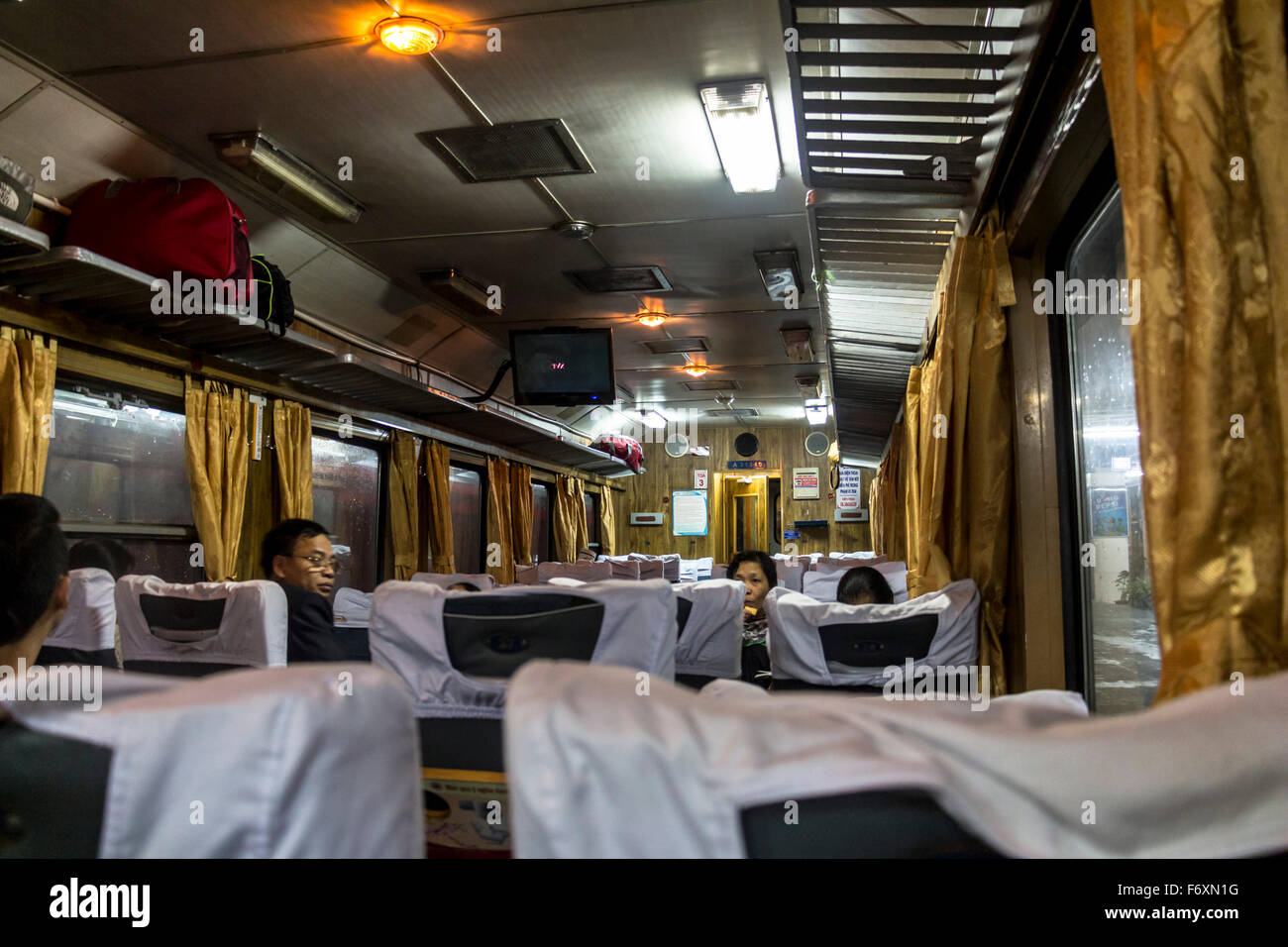 Department in vietnamese train Stock Photo - Alamy
