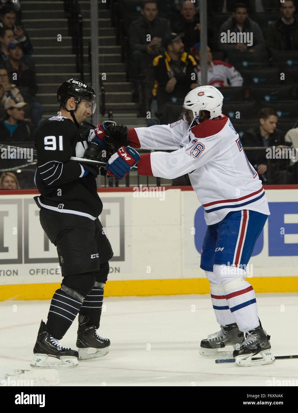 New York, NY, USA. 20th Nov, 2015. New York Islanders center JOHN ...