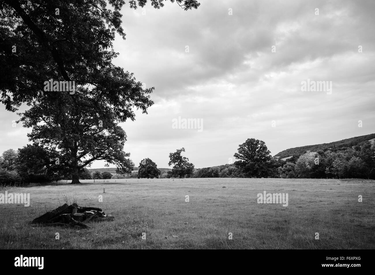 English countryside summer Black and White Stock Photos & Images - Alamy