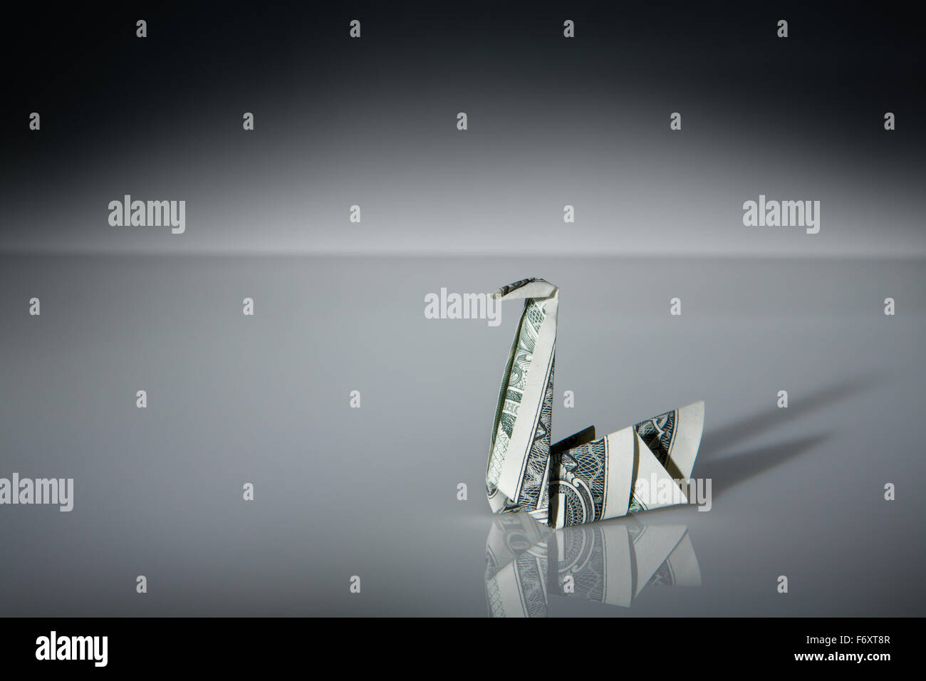 Still life image of a origami swan make from paper Stock Photo - Alamy