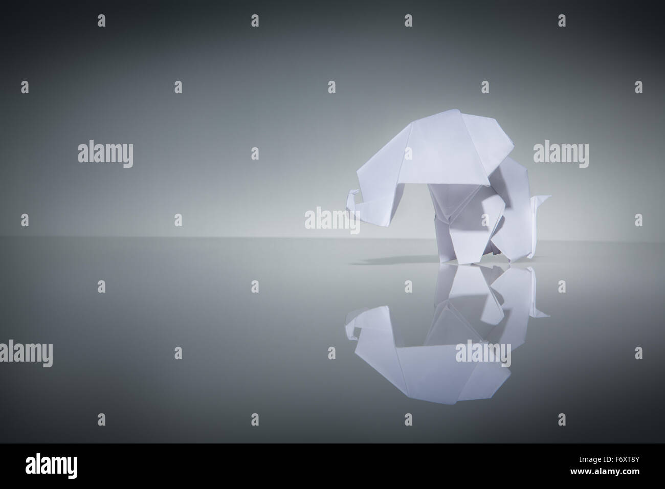Still life image of a origami elephant make from paper Stock Photo - Alamy