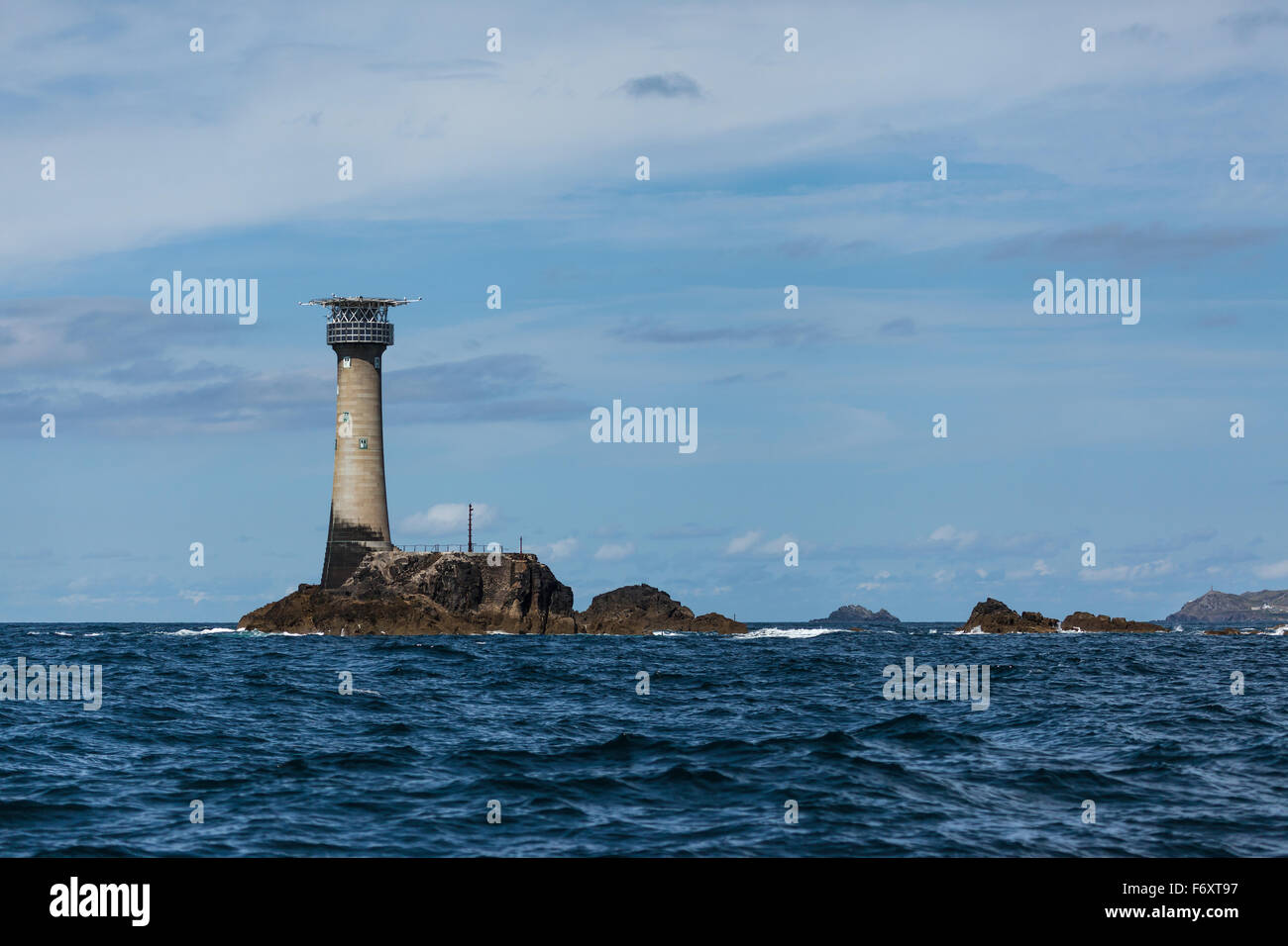 Longships rocks lighthouse hi-res stock photography and images - Alamy