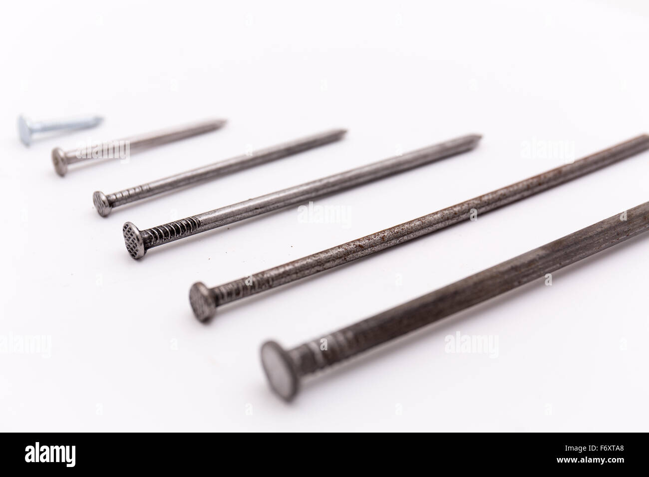 Closeup of the metalic screws Stock Photo - Alamy