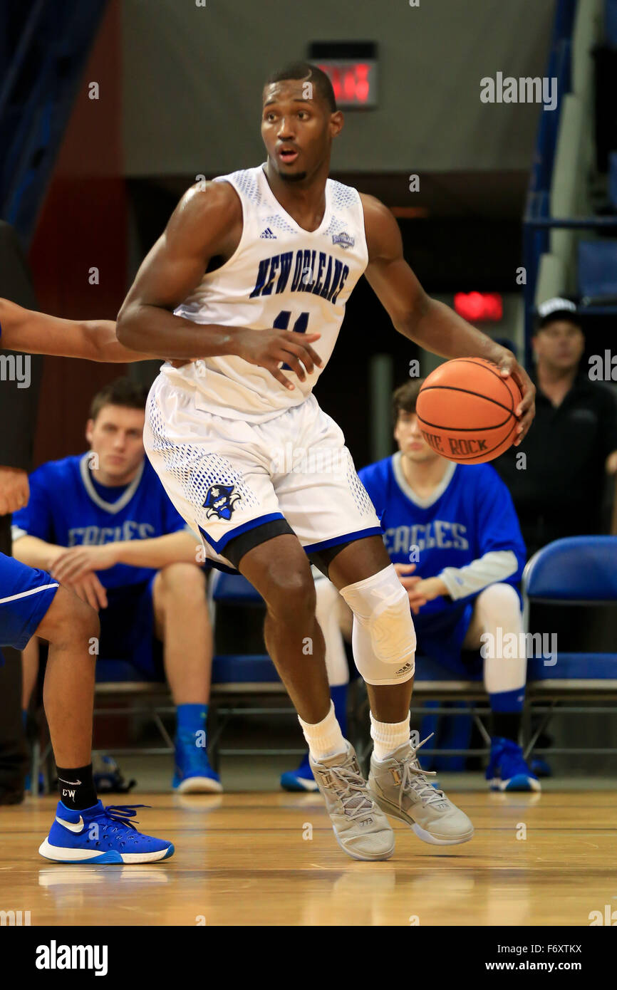 New Orleans, LA, USA. 19th Nov, 2015. New Orleans Privateers guard ...