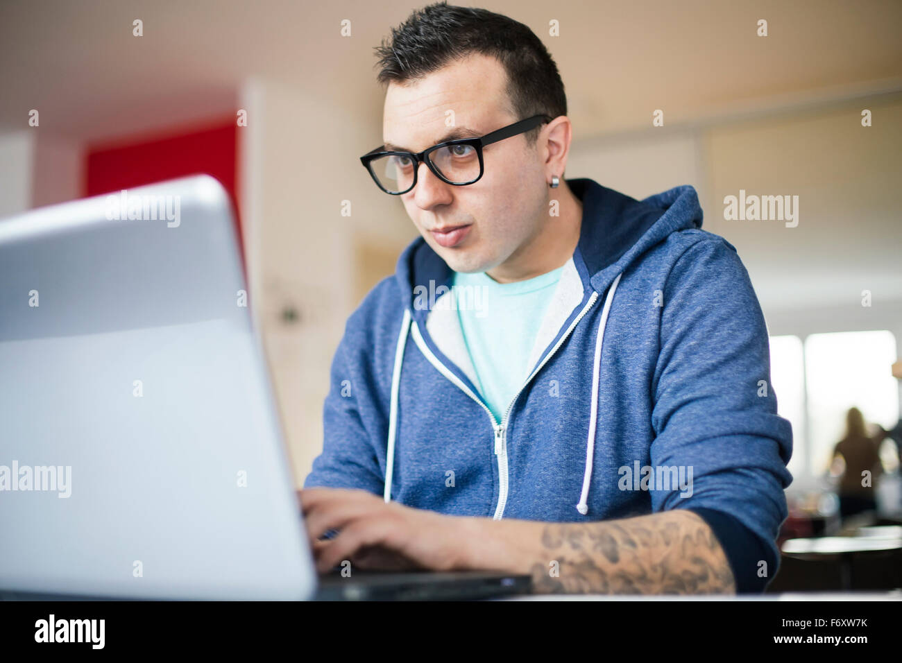Freelancer handsome hi-res stock photography and images - Alamy