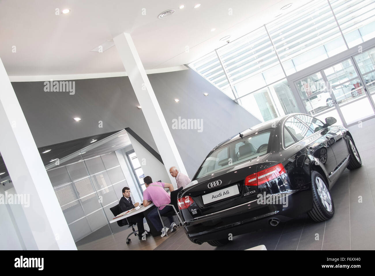 Audi Car dealership Stock Photo - Alamy