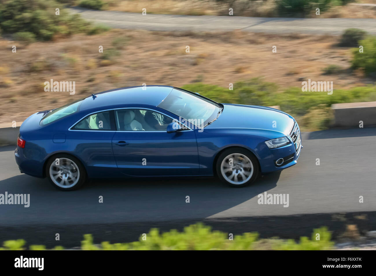 Audi a5 3.0 tdi quattro in Cabo de Palos Lighthouse Stock Photo - Alamy