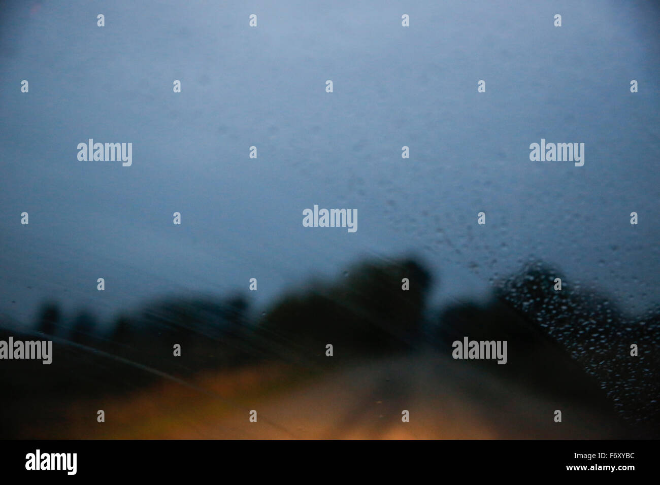 Rain windshield night hi-res stock photography and images - Alamy