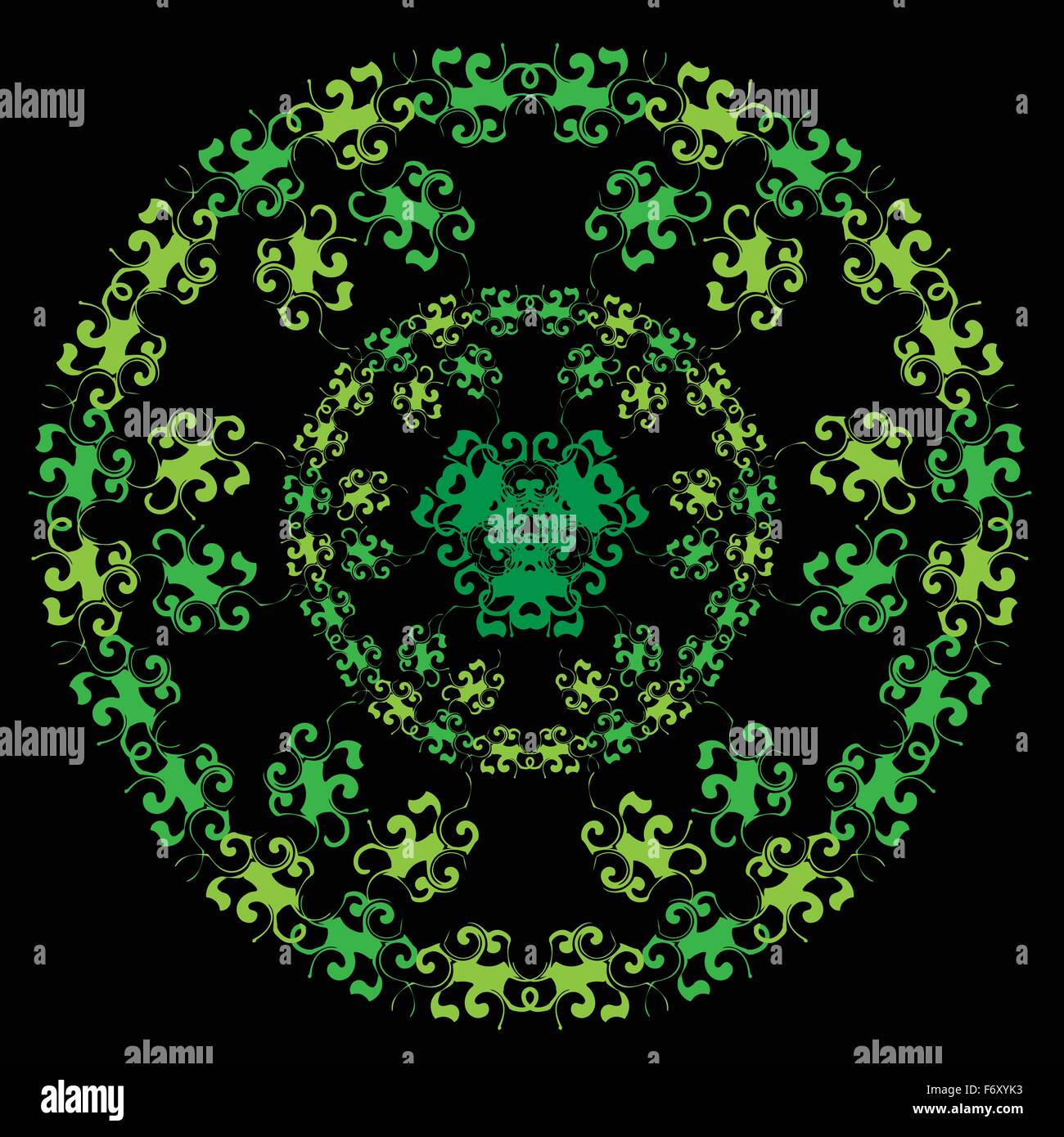 Floral green pattern Stock Vector Image & Art - Alamy