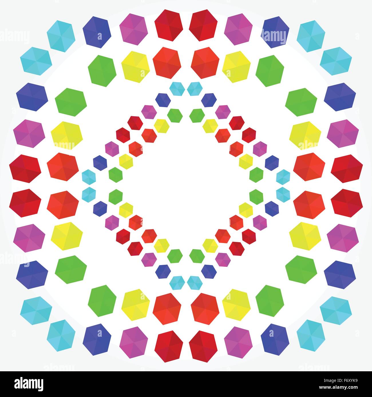 Colorful geometric pattern in rainbow colors Stock Vector Image & Art ...
