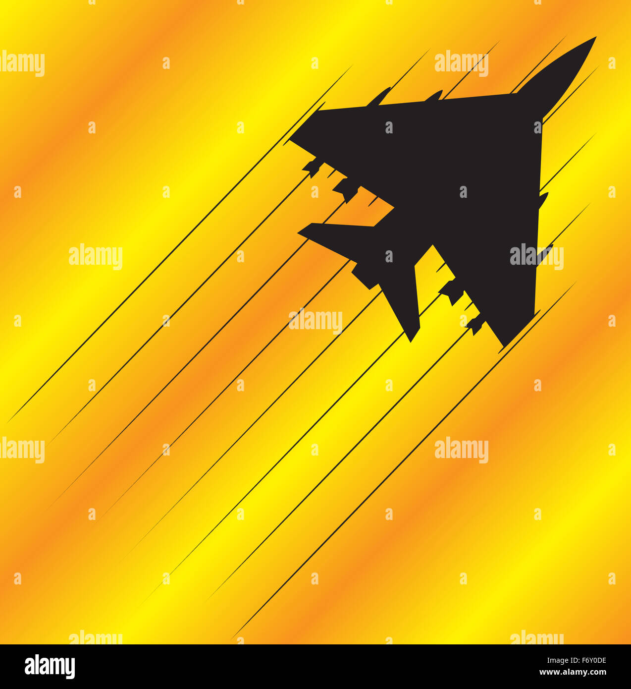 Fighter plane silhouette hi-res stock photography and images - Alamy