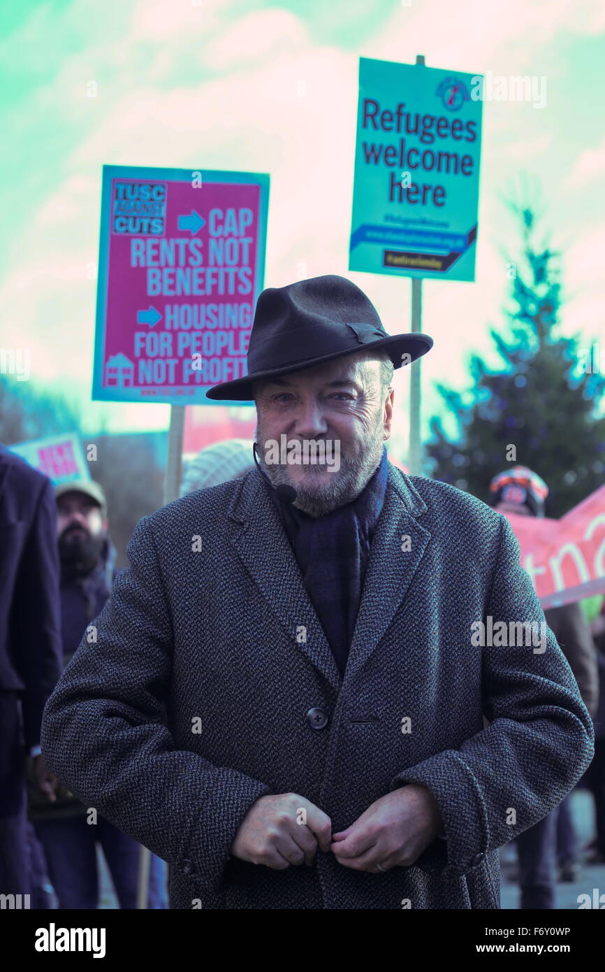 London,England,UK, 21th Nov 2015 : George Galloway attend the rally for ...