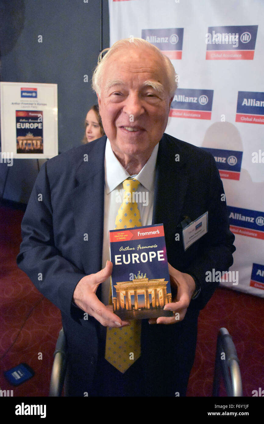 New York, USA. 18th Nov, 2015. Guidebook author and publisher Arthur ...