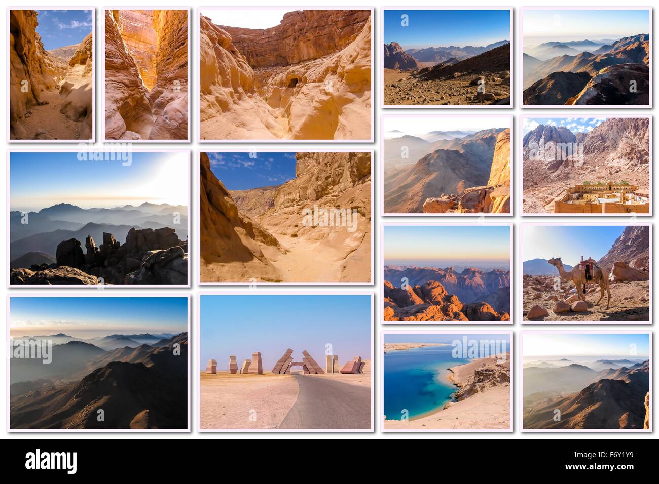 Egypt desert collage Stock Photo - Alamy