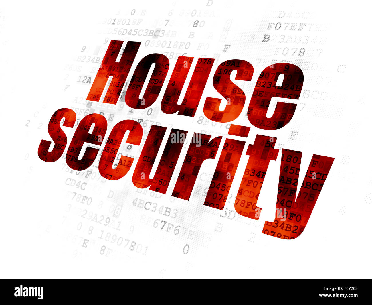 Privacy concept: House Security on Digital background Stock Photo - Alamy