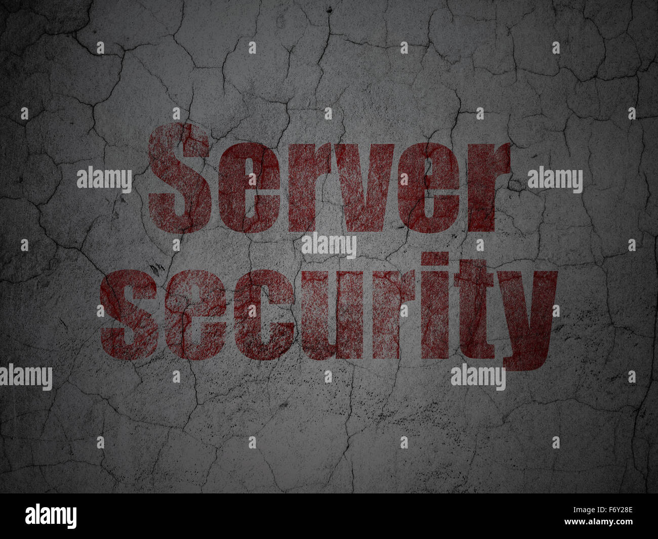 Privacy concept: Server Security on grunge wall background Stock Photo ...