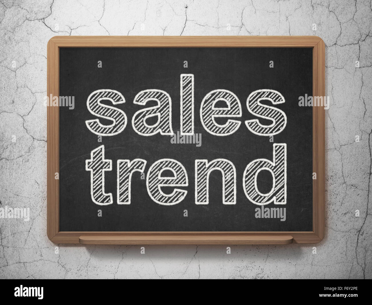 Advertising concept: Sales Trend on chalkboard background Stock Photo ...