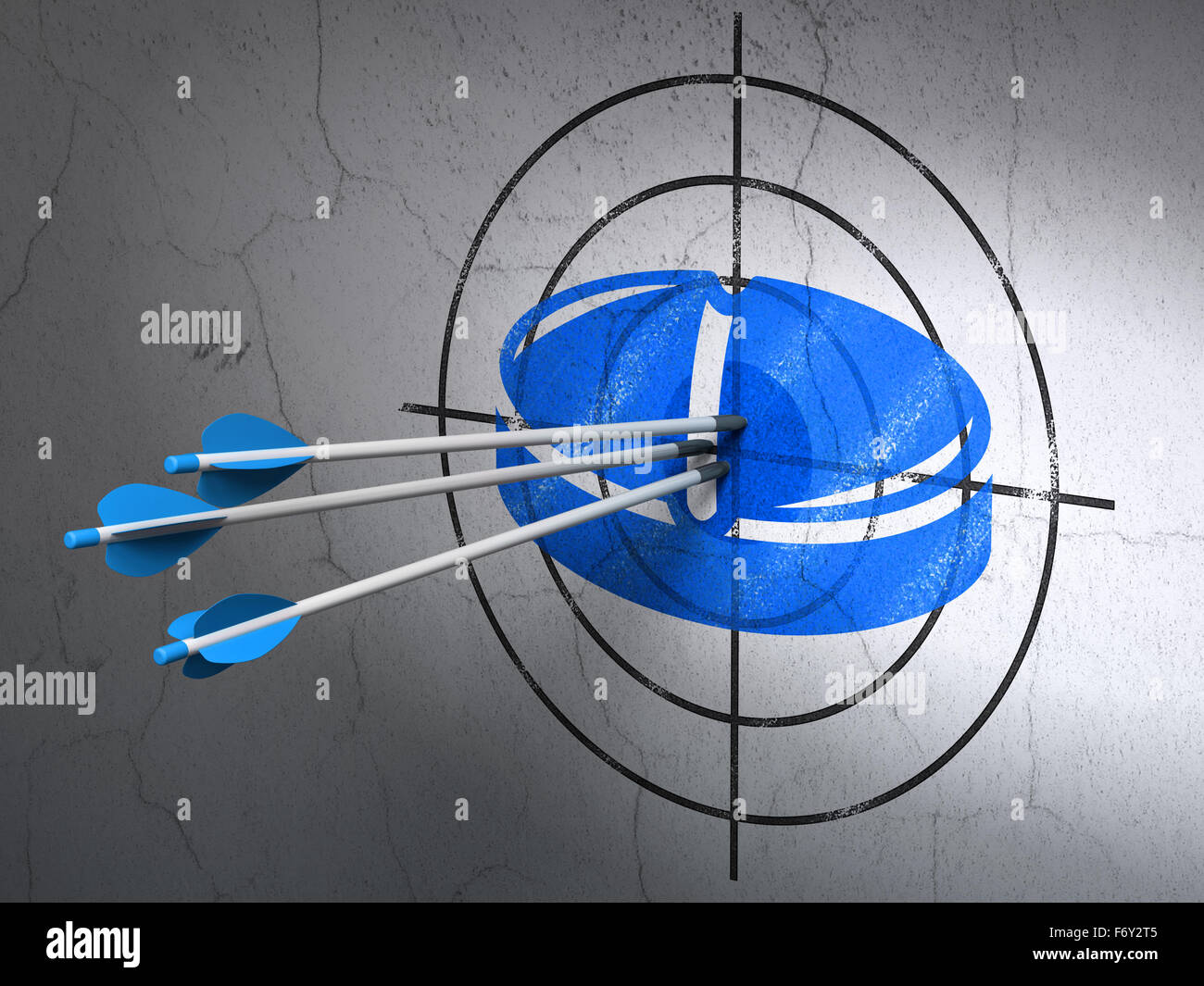 Health concept: arrows in Pill target on wall background Stock Photo ...