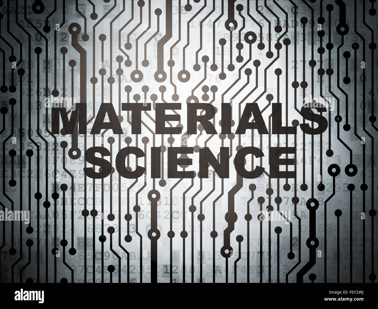 Science concept: circuit board with Materials Science Stock Photo - Alamy