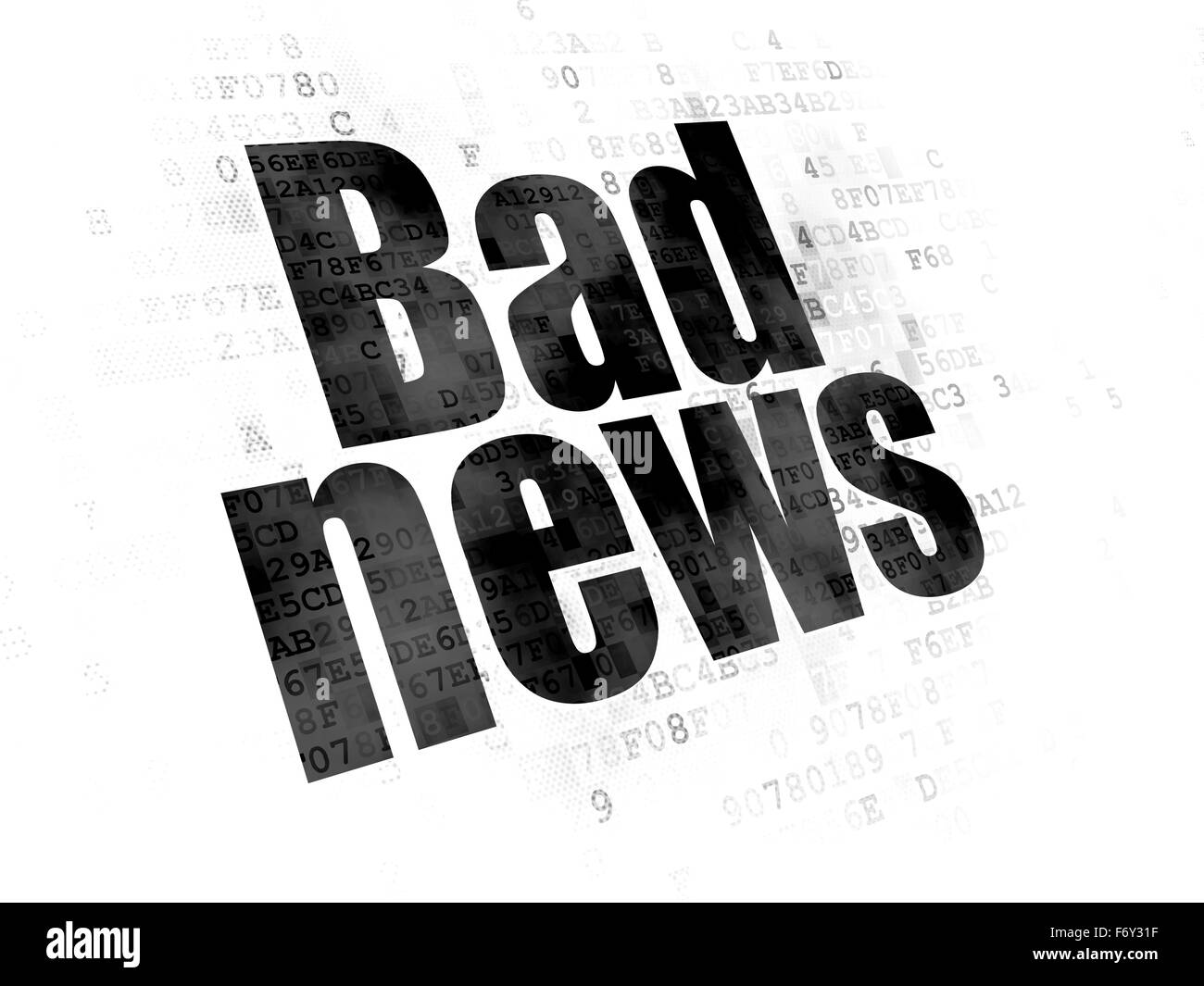 News concept: Bad News on Digital background Stock Photo - Alamy