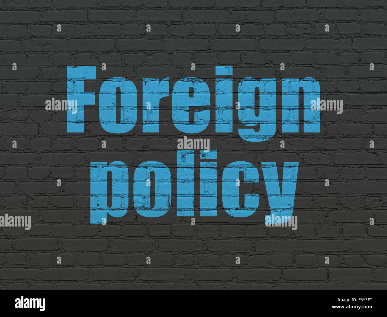 Politics concept: Foreign Policy on wall background Stock Photo - Alamy