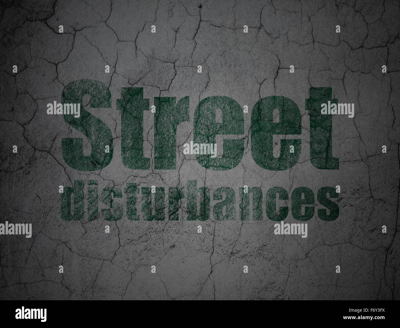 Political concept: Street Disturbances on grunge wall background Stock ...