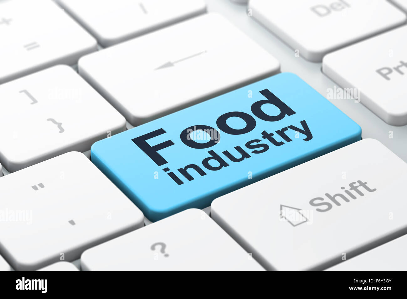 Industry concept: Food Industry on computer keyboard background Stock ...