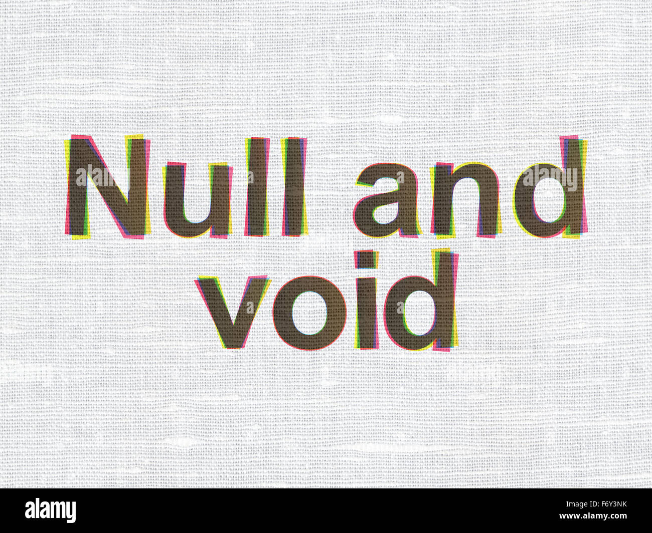 Law concept: Null And Void on fabric texture background Stock Photo - Alamy