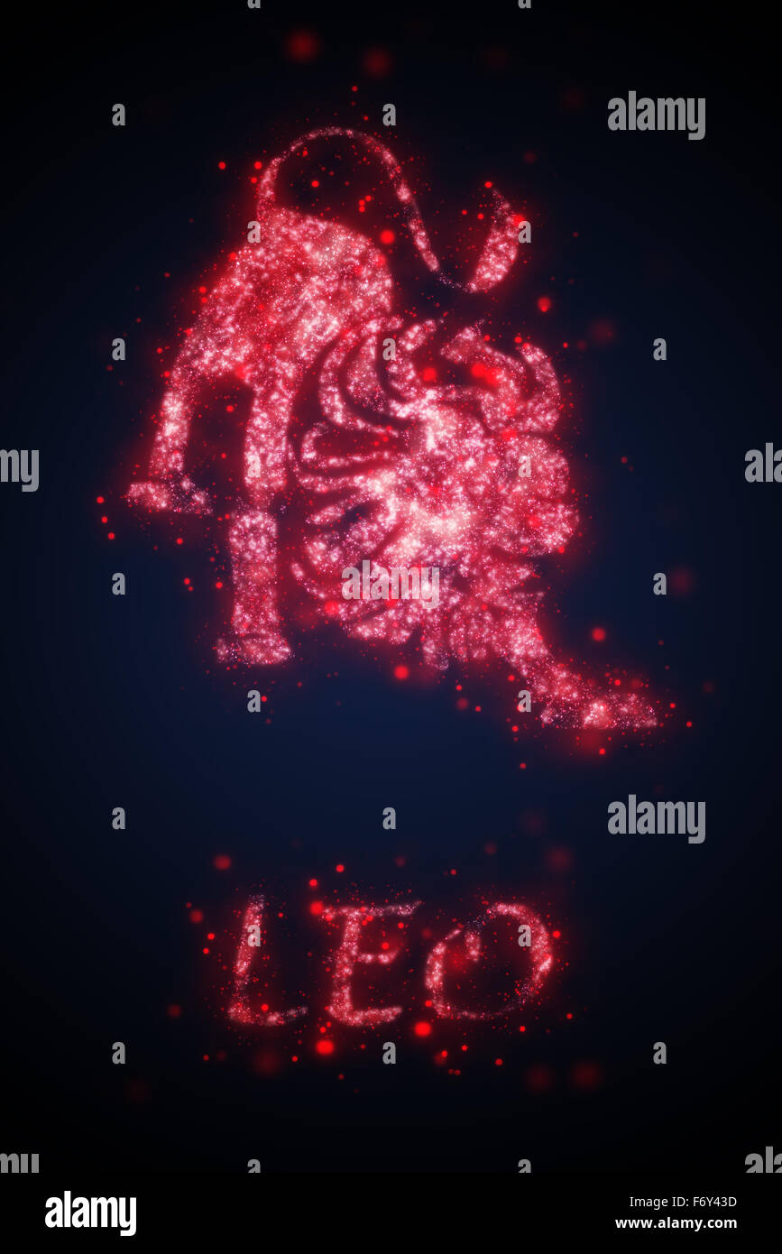 Leo fire sign hi-res stock photography and images - Alamy