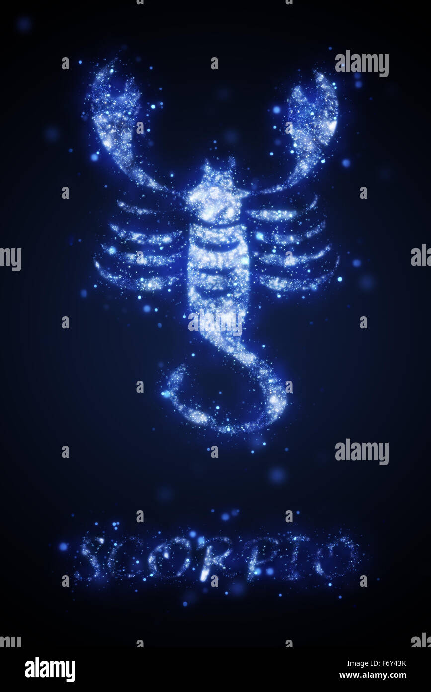 illustration of zodiac sign of scorpio Stock Photo - Alamy