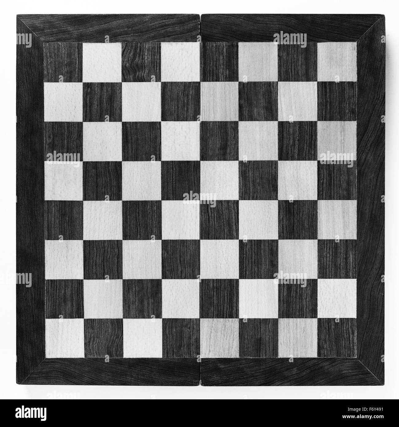 Empty chess board without chess Black and White Stock Photos & Images ...