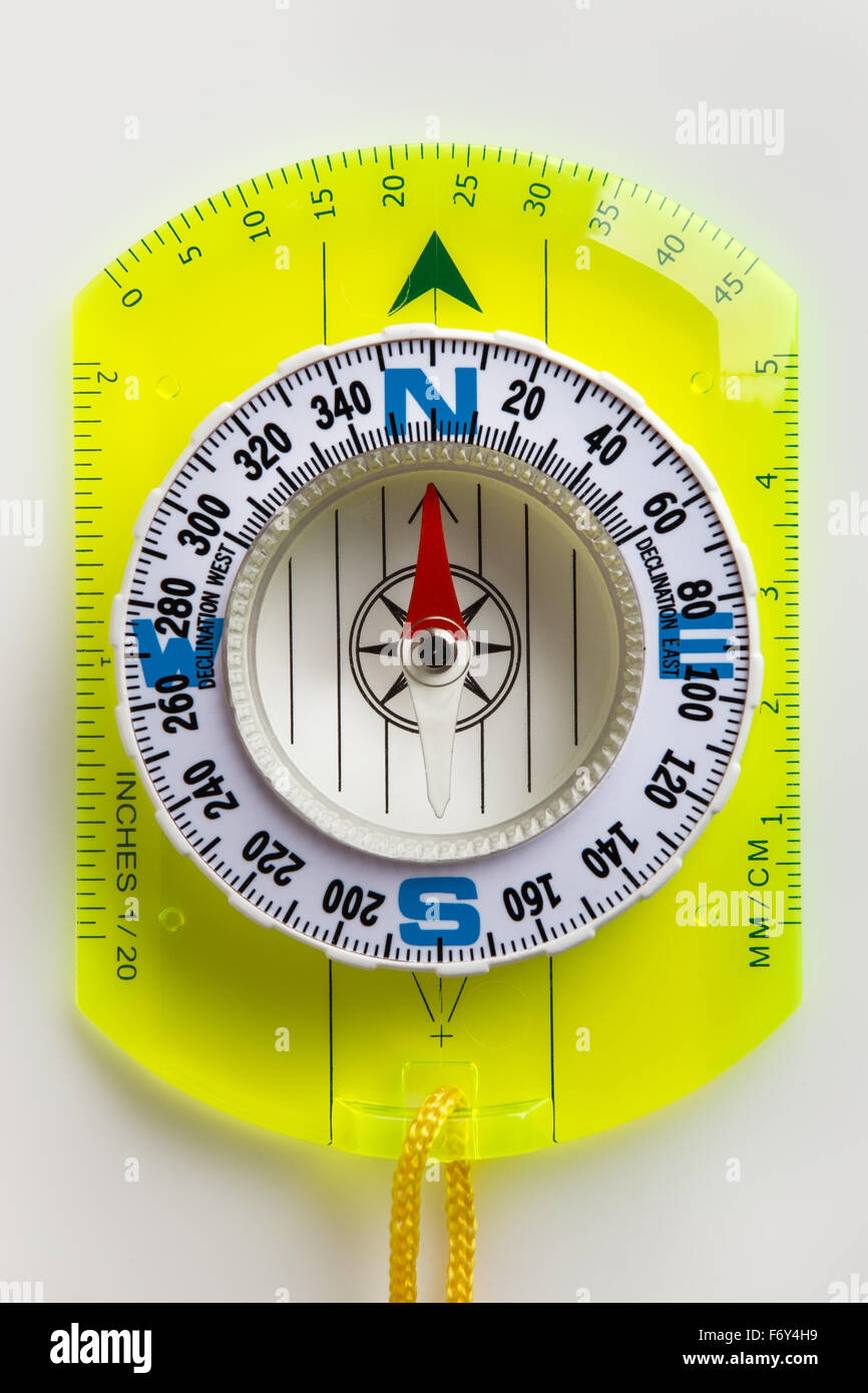 still like image of single compass on white background Stock Photo - Alamy