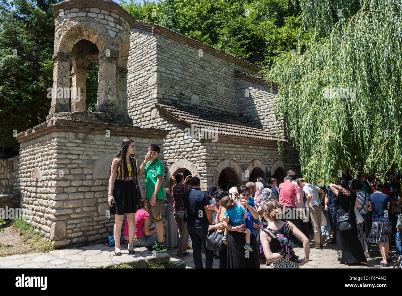 Prayers in front of Chapel of St. Zabulon and St. Sosana next to St ...