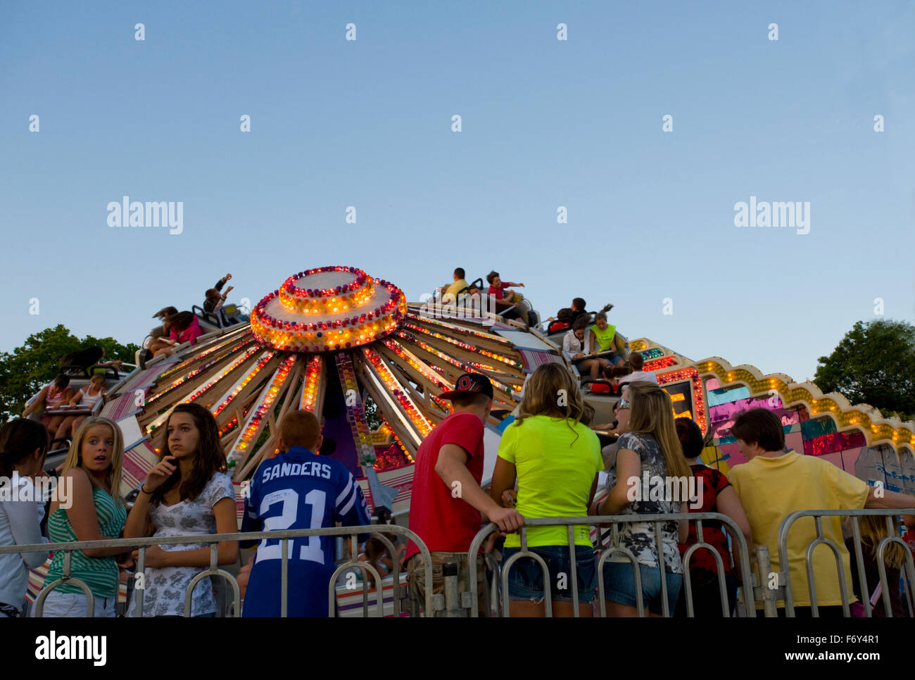 Local carnival in Indiana Stock Photo - Alamy