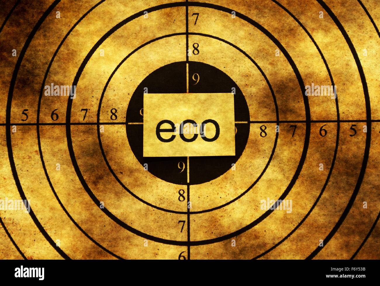 Eco grunge target concept Stock Photo - Alamy