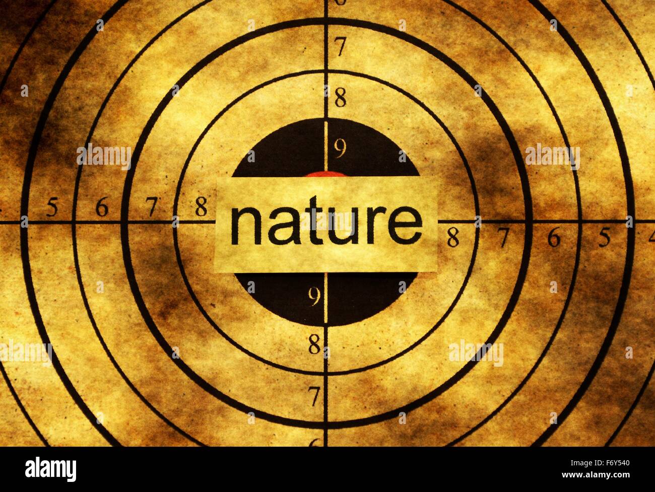 Nature grunge target concept Stock Photo - Alamy