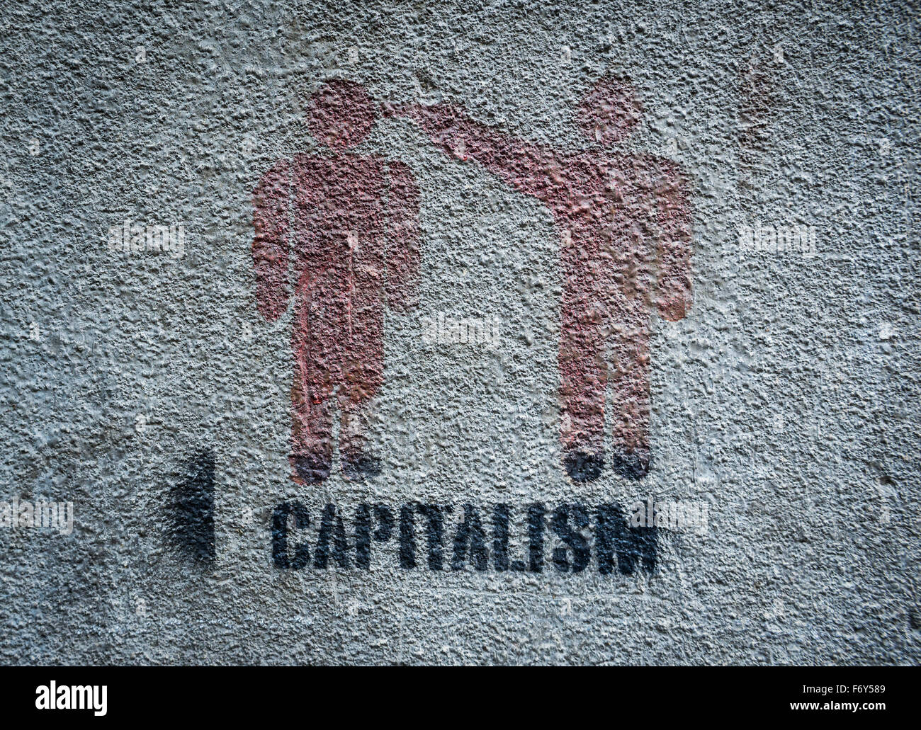 Capitalism graffiti hi-res stock photography and images - Alamy