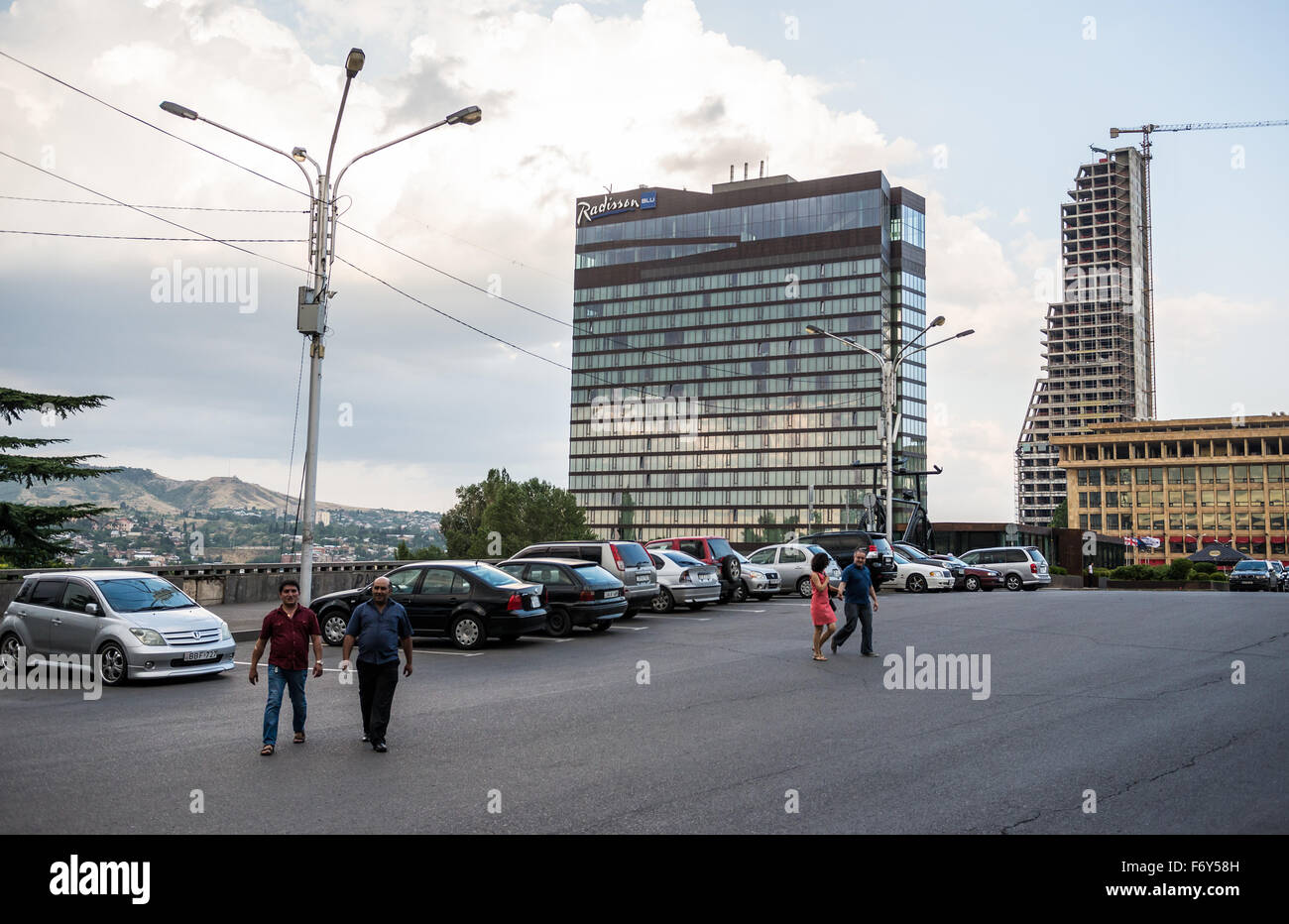 Radisson Blu Iveria Hotel at Rose Revolution Square in Tbilisi, capital ...