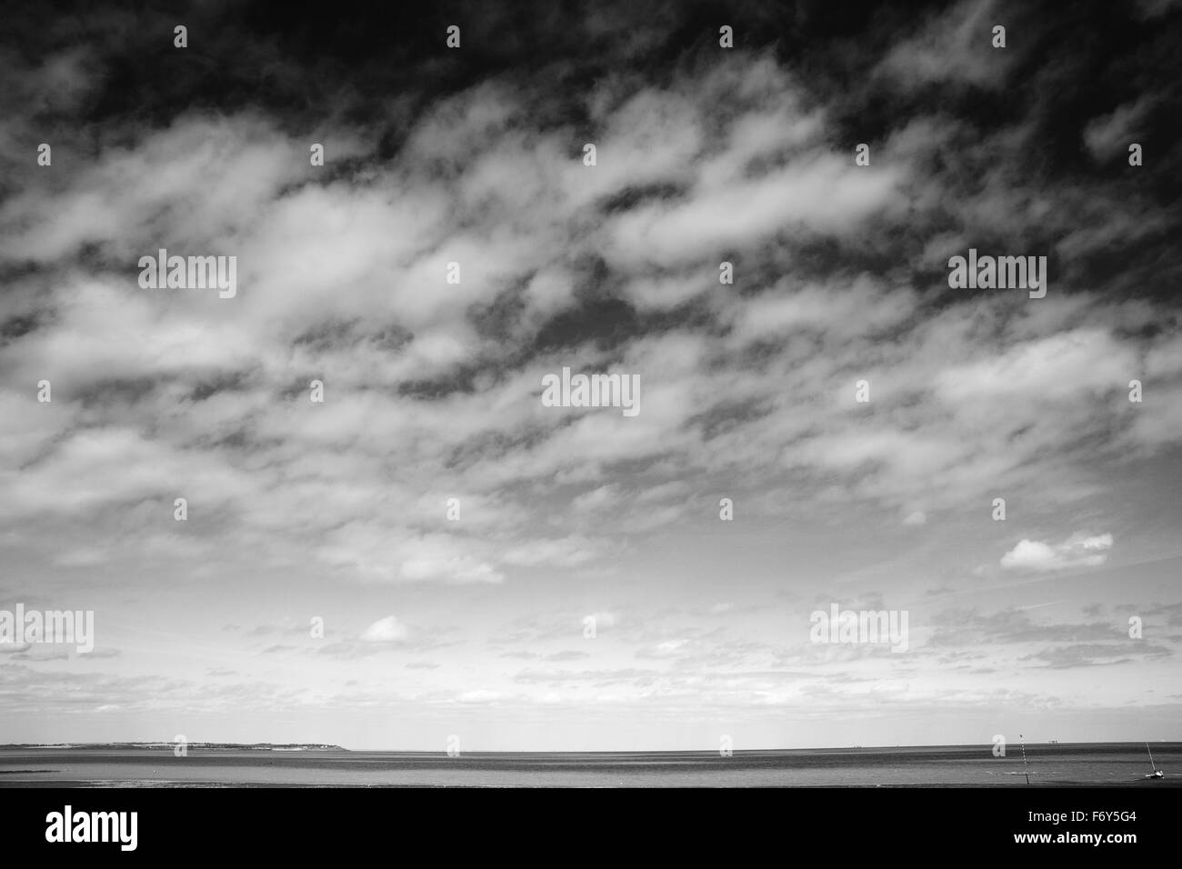 seascape image looking out to sea from Whitstable Stock Photo - Alamy