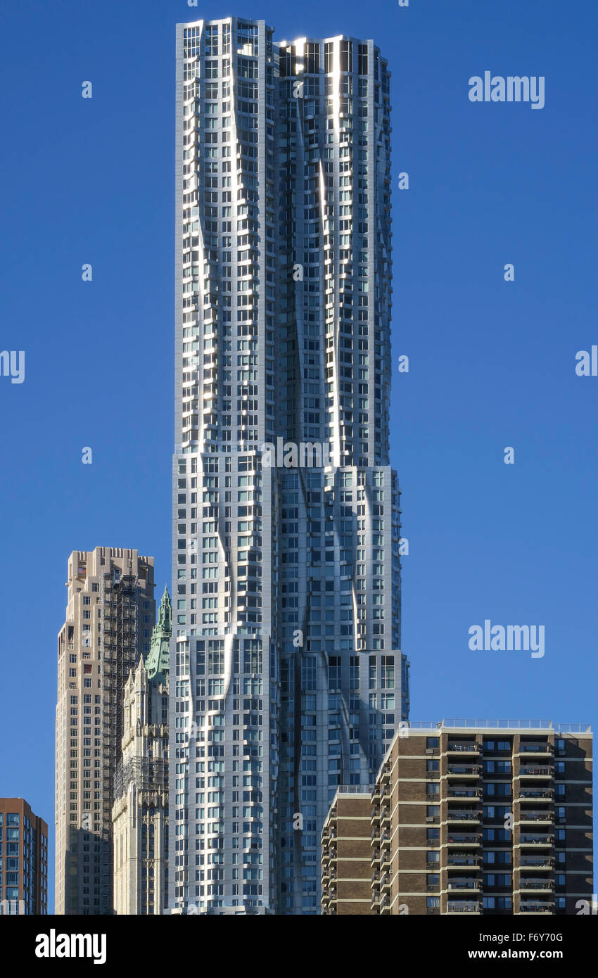 New York by Gehry Building, NYC Stock Photo - Alamy