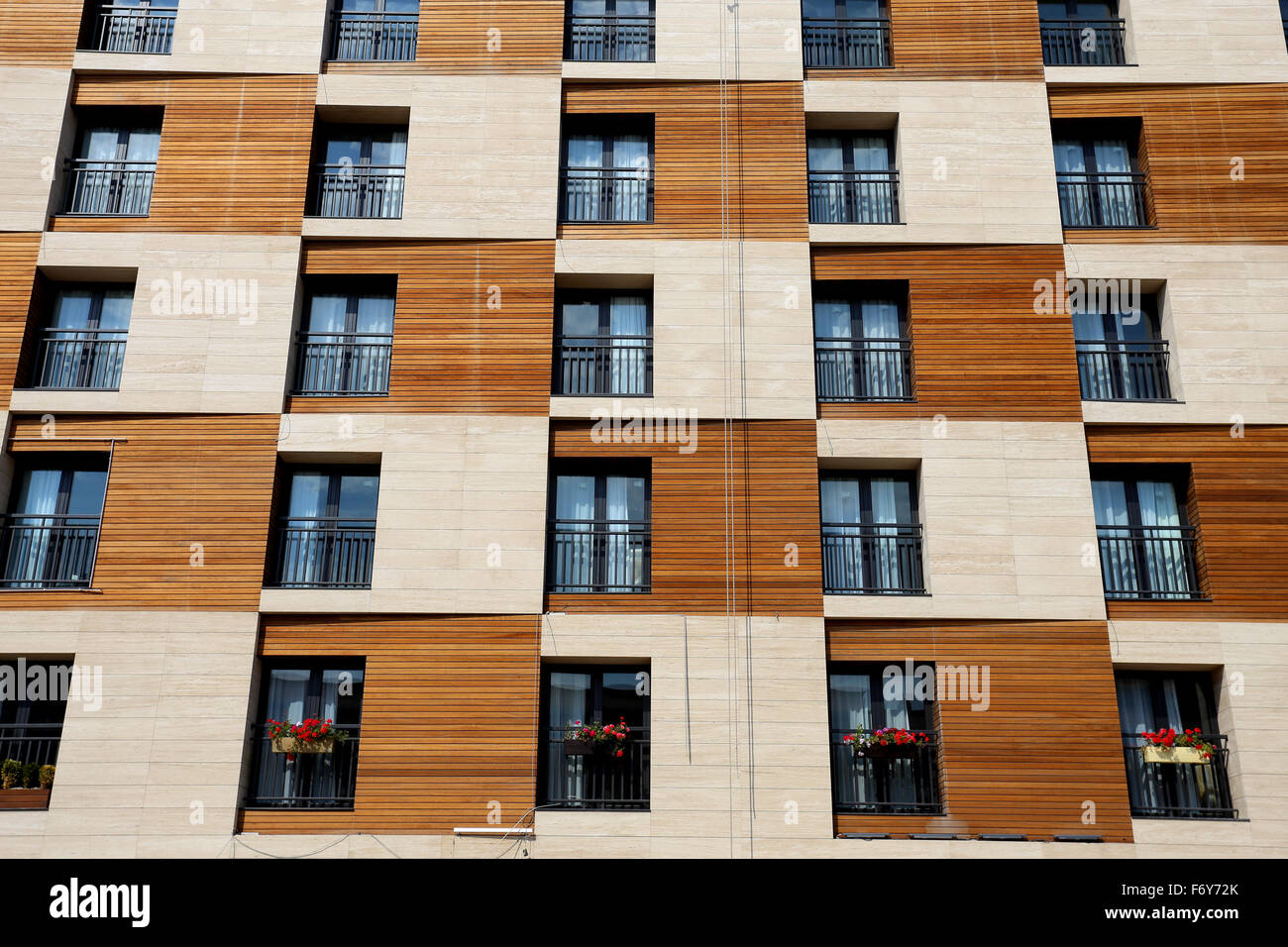 Beautiful building with windows Stock Photo - Alamy
