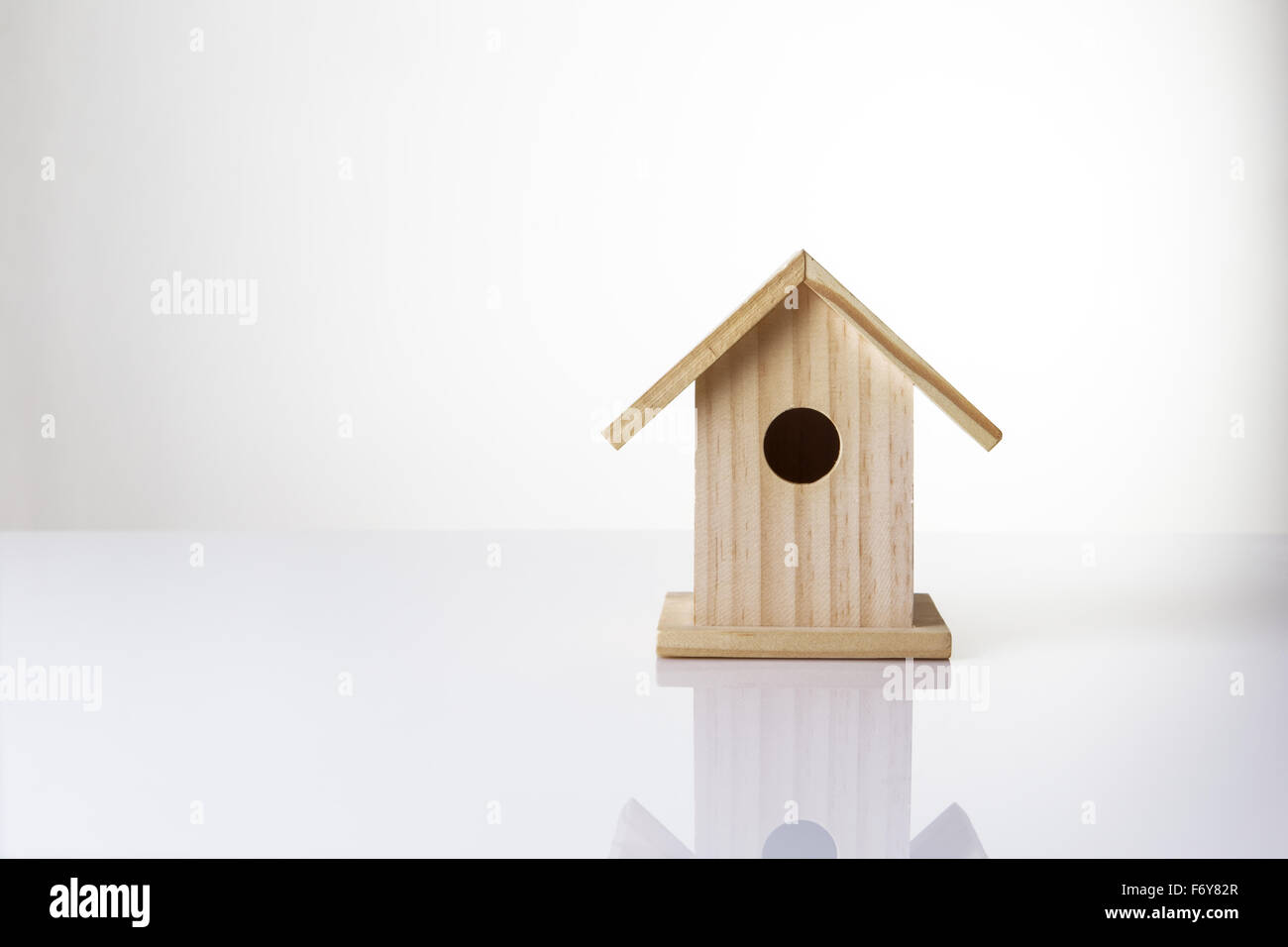 single bird house shot in the studio on a white background Stock Photo ...