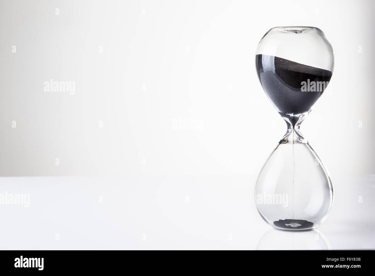 large hour glass sand timer Stock Photo - Alamy
