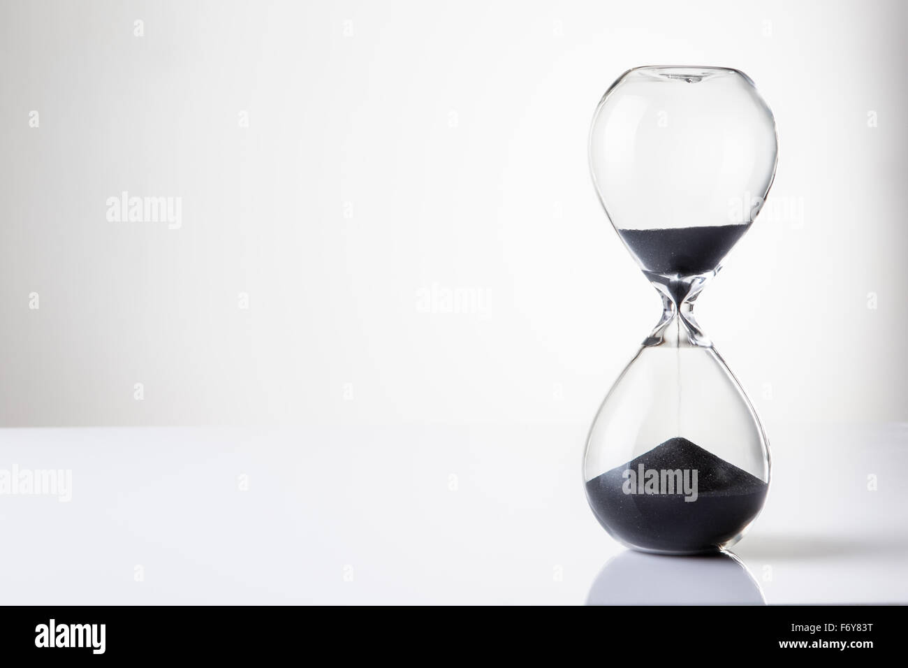 large hour glass sand timer Stock Photo - Alamy