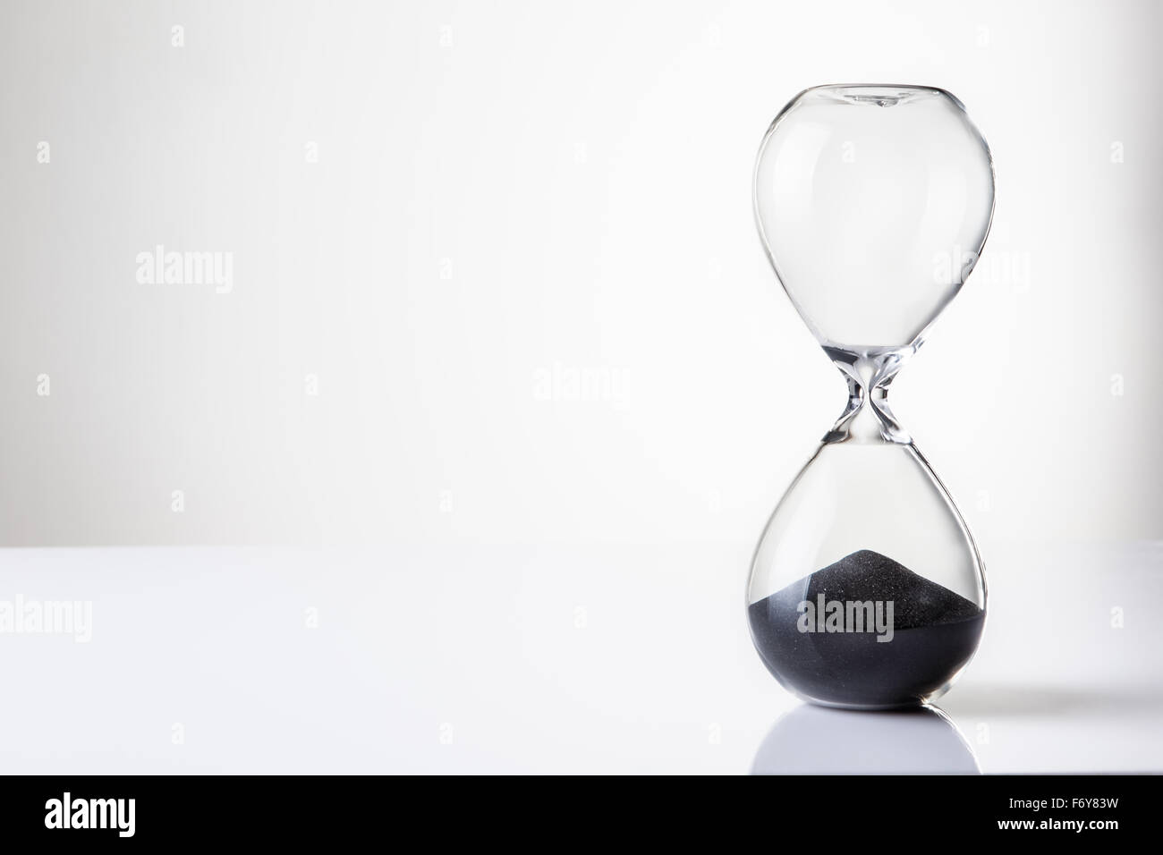 large hour glass sand timer Stock Photo - Alamy