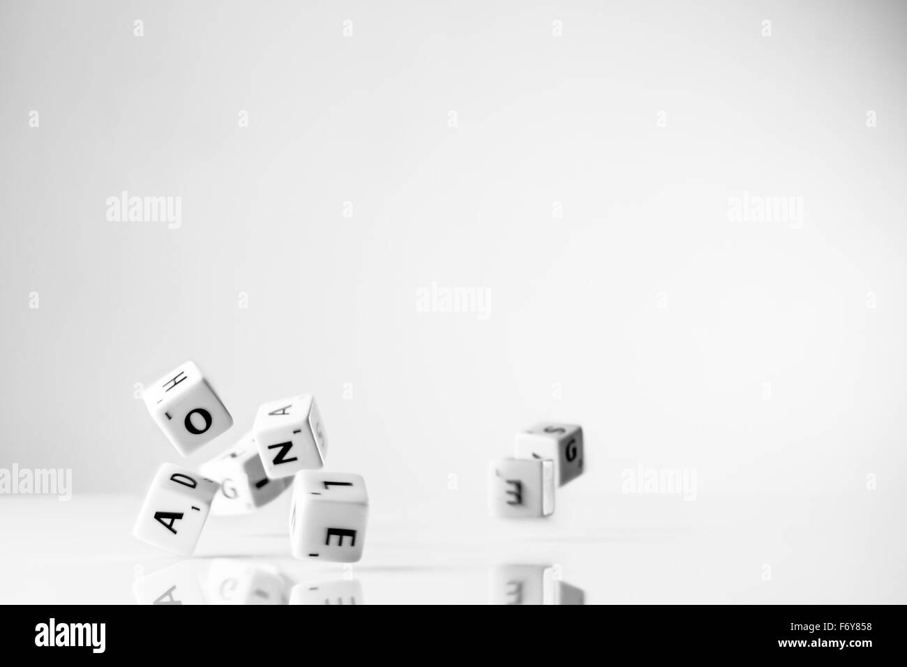 Letter dice hi-res stock photography and images - Alamy