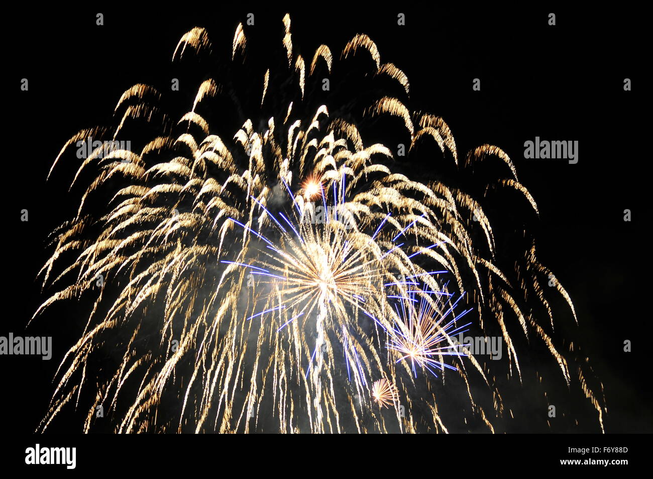 Fireworks at the Christmas Lights Switch On Ceremony, Perth, Scotland ...